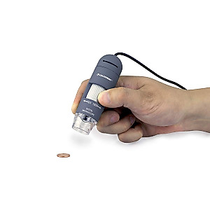 Celestron Deluxe Handheld Digital Microscope, Capture Your Discoveries, (44302-C), Grey