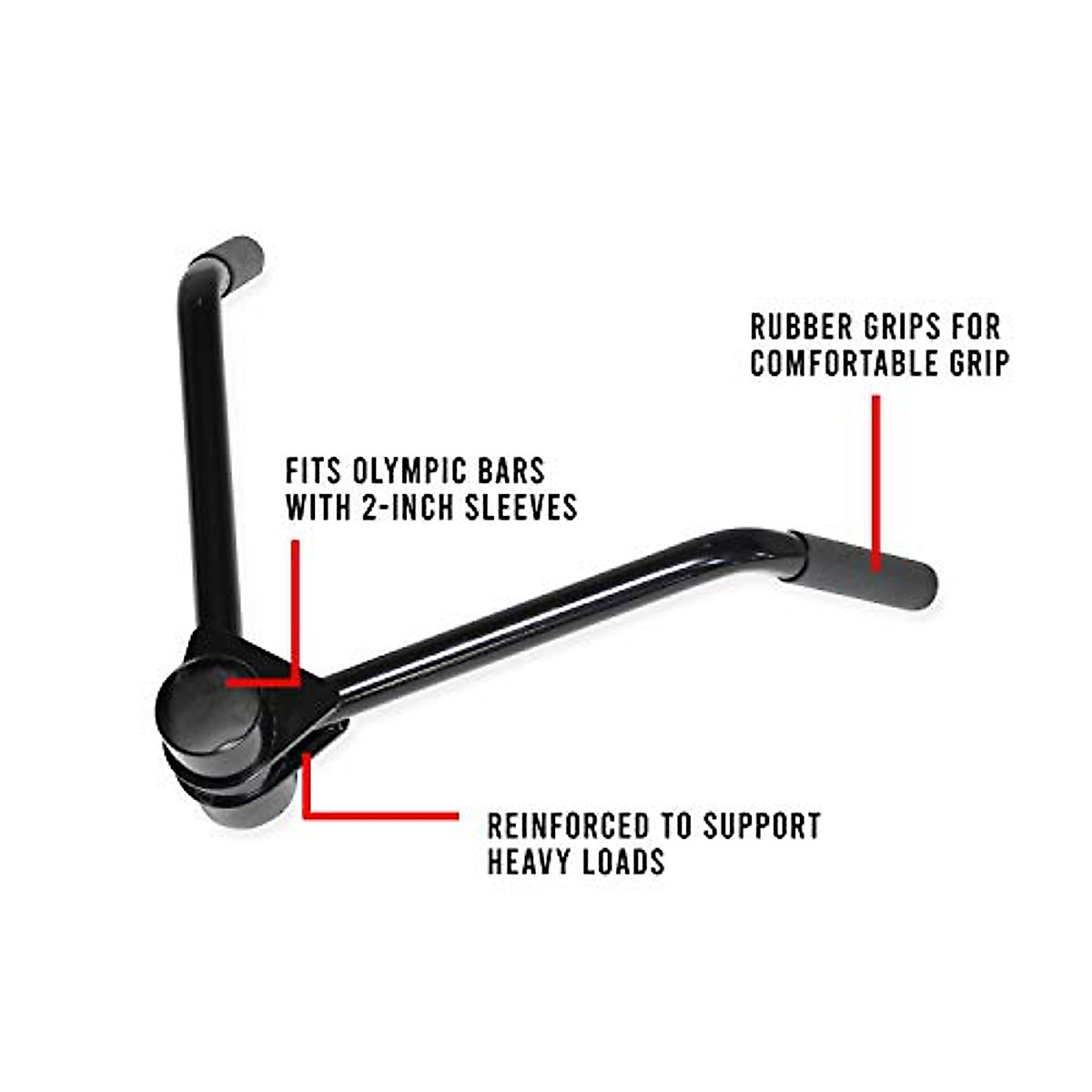 CAP Barbell Pro Angled Handle Attachment, Fits 2 Inch Bars