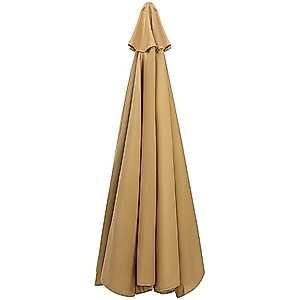 9ft Round Patio Umbrella Surface Sun Umbrella for Garden Yard Picnic Outdoor Replaceable Umbrella Surface