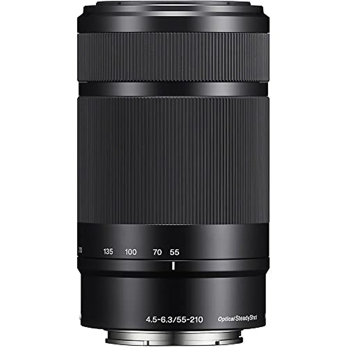 Sony E 55-210mm f/4.5-6.3 OSS Lens (Black) (SEL55210/B) + Filter Kit + Lens Cap Keeper + Cleaning Kit + More (Renewed)