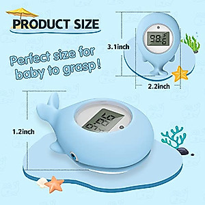 Baby Bath Bathtub Thermometer for Infant - Safety Bath Tub Water Temperature Digital Thermometer - Floating Bathing Toy Gift for Kids Newborn Mother with Flashing Temperature Warning