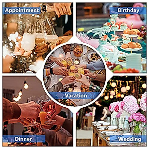 Eisinly Serving Utensils, Set of 6 Large Serving Spoons Forks Tongs Butter Knife and Pie Server, Thickened Stainless Steel Buffet Catering Flatware Serving Set for Party Banquet