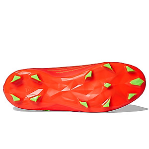 adidas Unisex-Child Edge.3 Predator Firm Ground Solar Red/Solar Green/Black 3.5 Big Kid