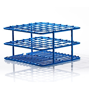SP Bel-Art Poxygrid “Half-Size” Test Tube Rack; For 10-13mm Tubes, 36 Places, Blue (F18788-1301)