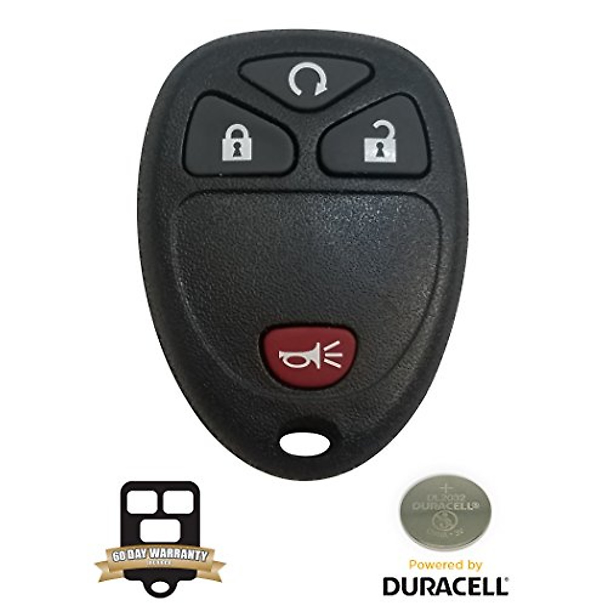 GM Genuine Parts 22936098 4 Button Keyless Entry Remote Key Fob