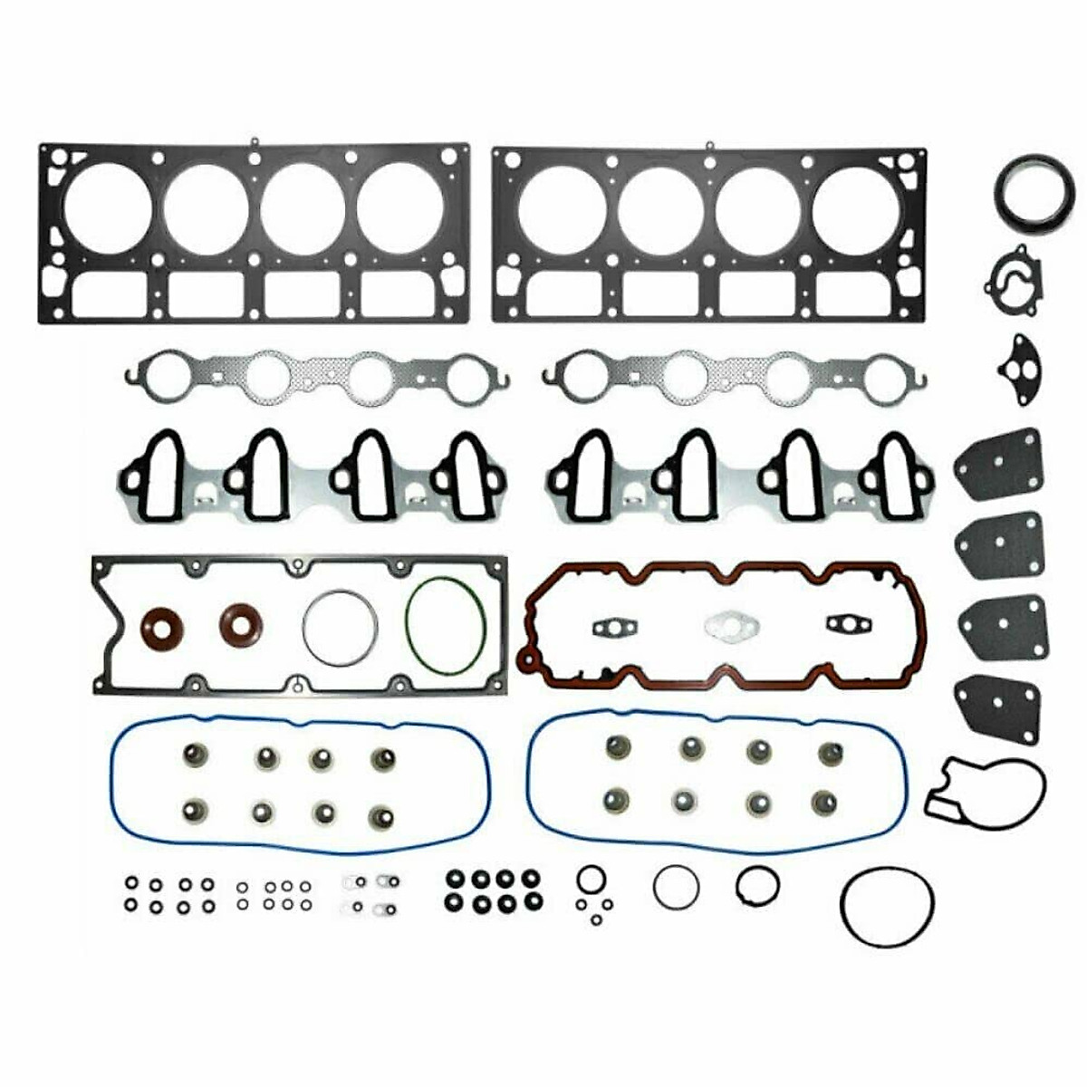 2010-2015 5.3L 4.8L High Performance Engine Rebuild Kit | E-1840-P Stage 2 Sloppy HP Camshaft | Flat Top Pistons | Compatible with Chevrolet LS 325 5.3L 5.3 4.8L | LS4 LH8 LH9 LMF LY5 LC9 LY2 L20