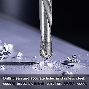 uxcell Cemented Carbide Twist Drill Bits 10mm Metal Drill Cutter for Stainless Steel Copper Aluminum Zinc Alloy Iron 2 Pcs