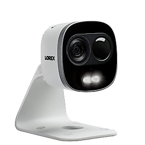 Lorex Weatherproof Indoor/Outdoor 4K Ultra HD Active Deterrence Security Camera, HD Camera w/Long Range Color Night Vision, 2- Way Talk, Motion Activated Lights, and Remote-Triggered Sirens