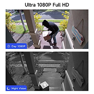 XVIM 8CH 1080P Wired Security Camera System with 1TB Hard Drive, 8pcs HD Outdoor Home Surveillance Cameras Night Vision Remote Access Motion Alert