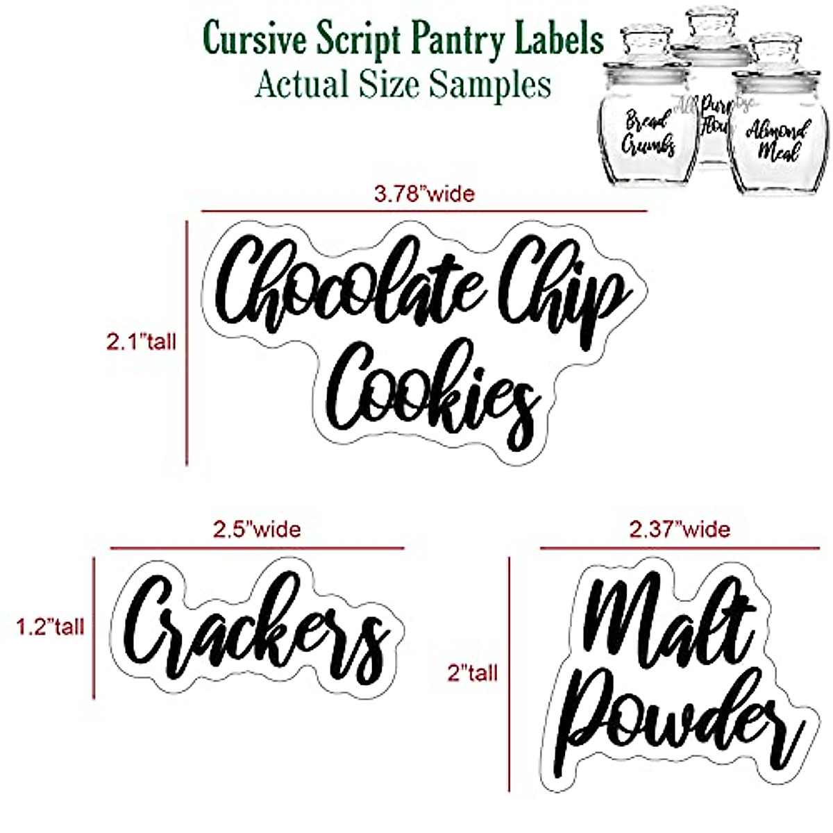 Megavava 266 Pantry Labels+15 Blank Labels 266 Kitchen Pantry Names – Food Label Sticker, Water Resistant Pantry Labels for Containers, Jar Labels Pantry Organization and Storage