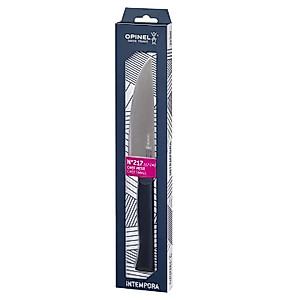 Opinel Intempora 6 Inch Chef Knife – Smaller Sized, Easy to Handle, Full Tang Construction, Ideal for Cutting, Chopping, Slicing,Silver,One Size,254526