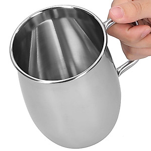 Yosoo 1000ml Stainless Steel Wine Bar Beer Mug,Water Cup with Handle, Portable Coffee Cup Drinkware,Large Capacity Beer Bar Supplies