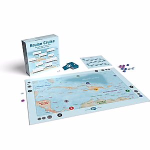 Bruise Cruise: The Board Game. 2-4 Players, a Humorous Strategy Game of Caribbean Cruising and Naval Warfare Set in The Year 2042.