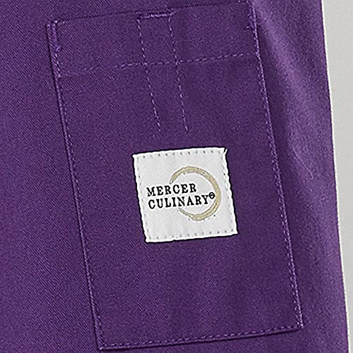 Mercer Culinary Millennia Men's 3/4 Sleeve Cook Jacket, Purple w/Black, 1X