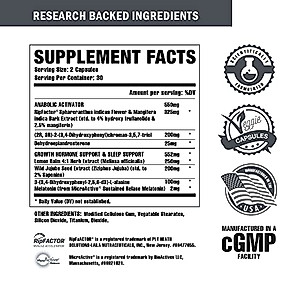 Anabol PM Nighttime Muscle Builder & Sleep Aid | Anabolic Muscle Building Supplement | Clinically Researched RIPFACTOR, Epicatechin & More | Post Workout Muscle Recovery & Strength – 60 Pills