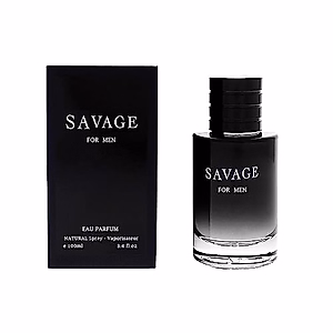 Fragnance Sparks Savage for Men Black - 3.4 Oz Men's Eau Perfum - Refreshing & Warm Masculine Scent