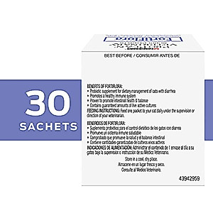 Purina FortiFlora Cat Probiotic Powder Supplement, Pro Plan Veterinary Supplements Probiotic Cat Supplement – 30 ct. box