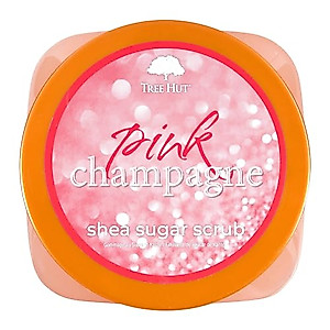 Tree Hut Pink Champagne Shea Sugar Scrub, 18 oz., Ultra Hydrating and Exfoliating Scrub for Nourishing Essential Body Care