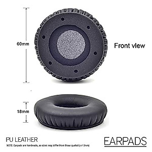 HD V8 V10 V12 defean Replacement Ear Pads Ear Cushion Cover Compatible with Sol Republic Tracks HD V8 V10 V12 On-Ear Wired Headphone, Softer Leather,High-Density Noise Cancelling Foam (Black)