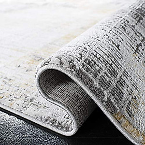 SAFAVIEH Craft Collection 6'7" x 9' Grey/Beige CFT874G Modern Abstract Non-Shedding Living Room Bedroom Dining Home Office Area Rug