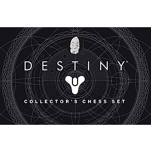 USAOPOLY Destiny Chess Set | Destiny 2 Video Game Chess Game | 32 Custom Sculpt Collectable Figure Chess Pieces and Custom Chess Board