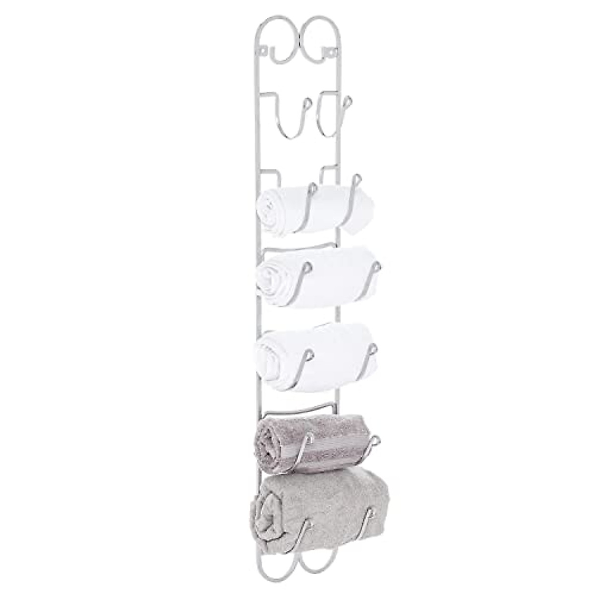W Home Bathroom Kitchen Wall Mount Hanging Multi Purpose Wine Rack/Hand & Bath Towels