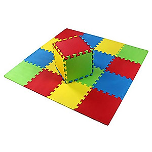 Balance From Kid's Puzzle Exercise Play Mat with EVA Foam Interlocking Tiles, 9 Colors (36 Tiles)