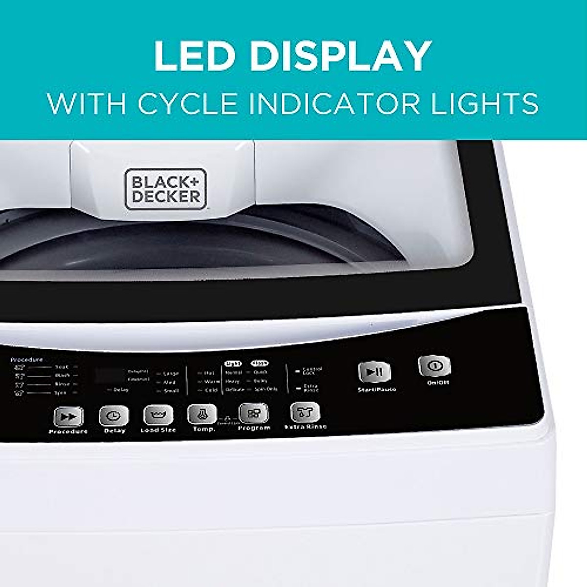 BLACK+DECKER BPWM16W Portable Washer, White & Vestil FWD-1824-3R Fiberwood Dolly with 3" Rubber Casters, 800 lbs Capacity, 23-3/4" Length x 17-7/8" Width x 4-11/16" Height Deck