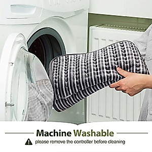 Heating Pad for Back, Neck and Shoulder Pain Relief, Electric Heating Pads for Cramps with 6 Heat Settings, Auto Shut-Off, Moist Dry Heat Options, Machine Washable, 12" x 24", Gifts for Women, Men