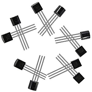 Eiechip® 10Pcs 18B20 DS18B20 TO-92 3 Pins Wire Digital Thermometer Temperature IC Sensor