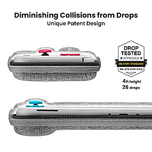 tomtoc Switch Lite Case, Slim Protective Carrying Case with Original Patent, Travel Storage Switch Lite Sleeve with 8 Game Cartridges and Military Level Protection for Nintendo Switch Lite, Turquoise