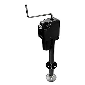Quick Products JQ-3500B Power A-Frame Electric Tongue Jack with LED Work Light and Permanent Ground Wiring for Camper Trailer, RV - 3,650 lbs. Capacity (Higher then Standard 3,500 lbs. Jack!), Black