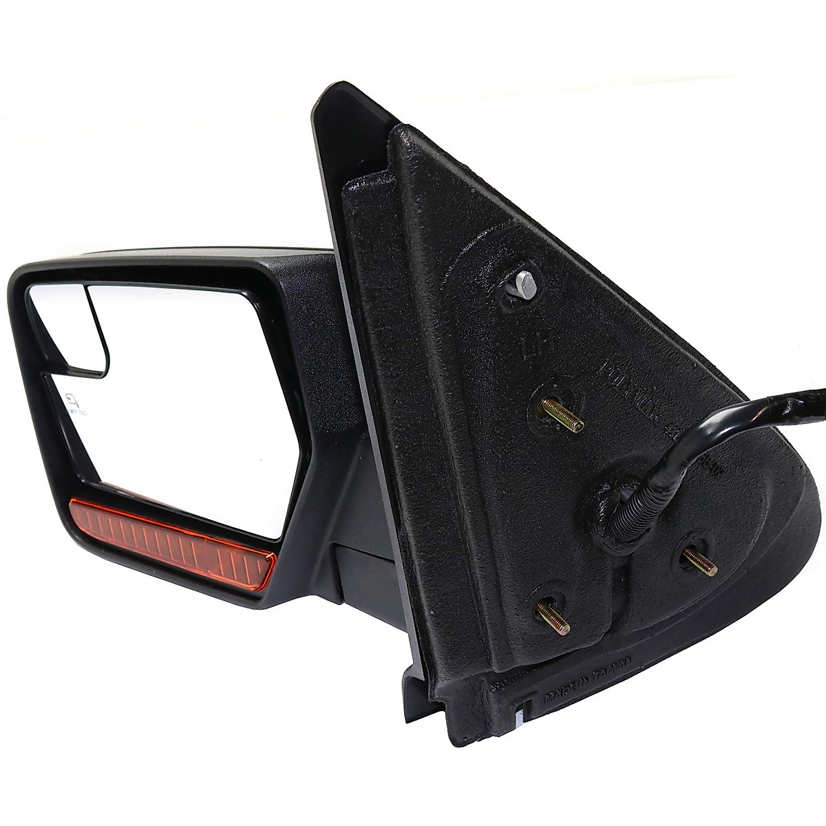 Kool Vue Driver Side Power Heated Mirror for Ford Expedition Lincoln Navigator 2012-2014 Power Fold With Signal Light, Memory & Puddle Lamp Paintable
