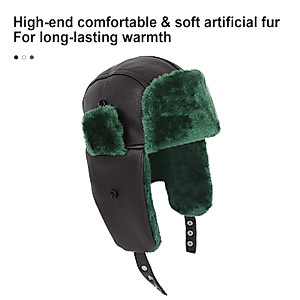 Cousin Trapper Hat Eddie Winter Hats for Men Women Hunting Ski Hat with Ear Flap National Lampoon's Christmas Vacation Trapper Faux Fux Hat Black