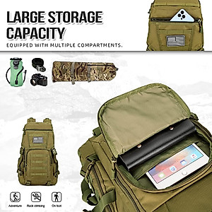 Lovelinks21 Military MOLLE Backpack Outdoor Hiking backpack tactical Gear Tactical Backpack Assault Pack fot Camping Training