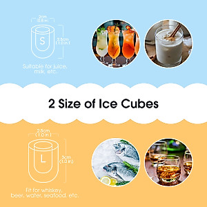 Vestynska 26Lbs Portable Ice Maker, Compact Maker Countertop Machine, Self-Cleaning, 9 Cubes Ready in 6 Mins, Per Day, 2 Sizes of Bullet Ice, 2L Electric for Party Home Camping, Silver