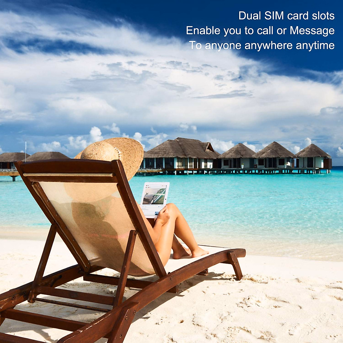 IBBWB Tablet 10 inch Android 9.0,3G Phone Call,2GB RAM, 32GB Storage, 6000mAh Battery, Dual Sim Card Slots and 5MP Rear Camera, WiFi,Bluetooth, GPS, FM, Metallic