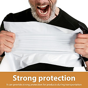 Metronic Poly Mailers 19x24 Inch 100 Pcs | Large Shipping Bags for Clothing, Small Business | Strong Thick Mailing Bags with Self Adhesive | Waterproof and Tear-Proof Large Package Bags in White
