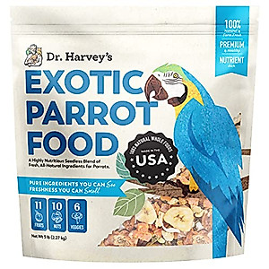 Dr. Harvey's Exotic Parrot Blend, Seedless Blend of Natural Food for Large Parrots