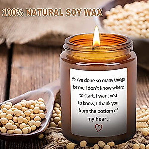 Thank You Gifts for Women,Men Appreciation Gifts Thankful Lavender Scented Candle for Mom, Dad, Best Friend, Teacher, Birthday Gifts,5.5oz Soy Wax