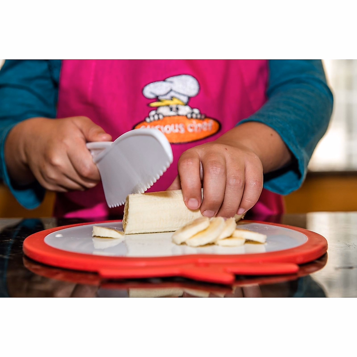 Curious Chef 3-Piece Nylon Knife Set, Real Cooking Tools Made To Fit Kids’ Hands; Great Gift For Birthdays, Holidays And Other Special Occasions