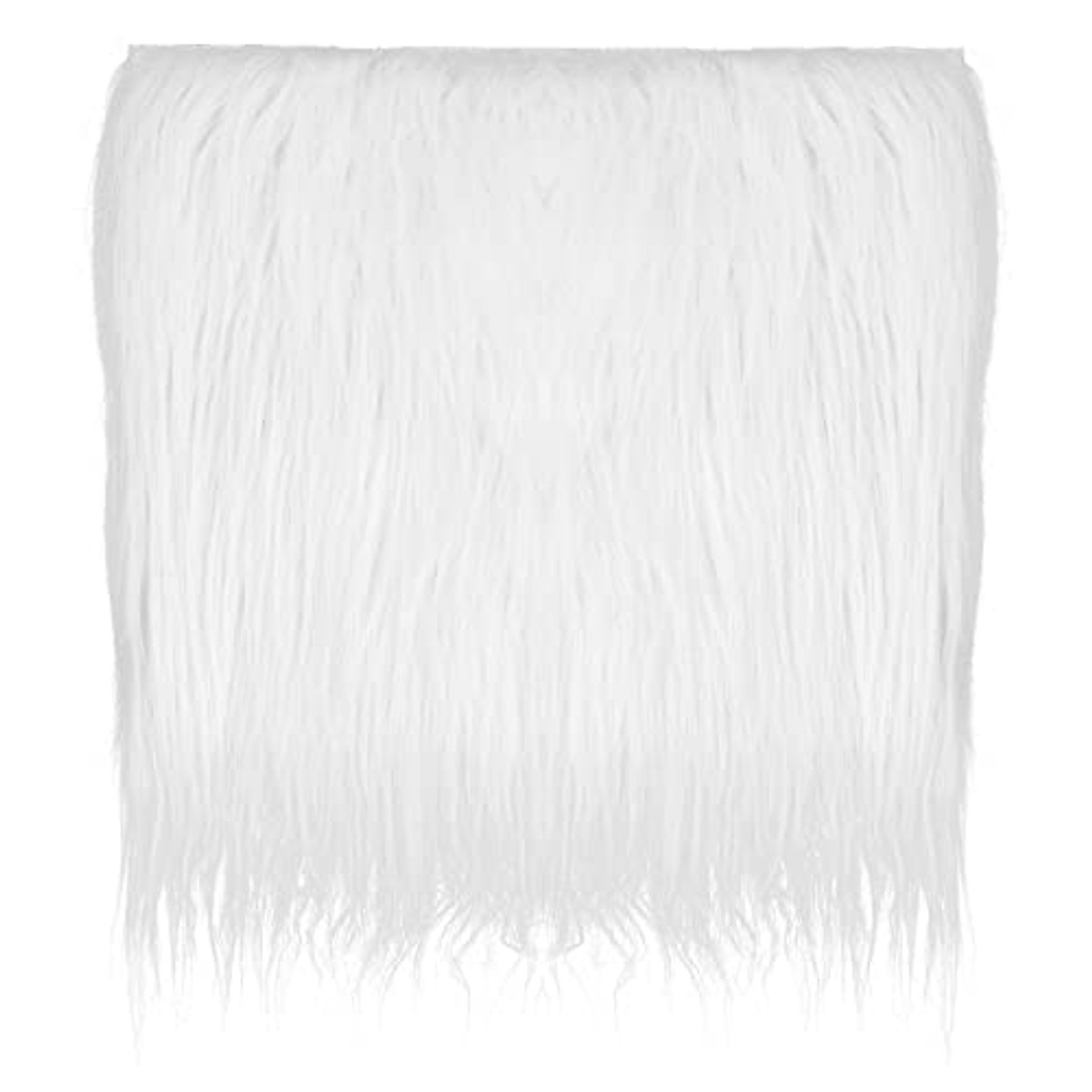Lusofie Faux Fur Fabric 20×20 Inches White Fur Fabric Plush White Faux Fur Fabric Square Patch for Crafts Gnomes Costume Camera Floor Decoration Mats
