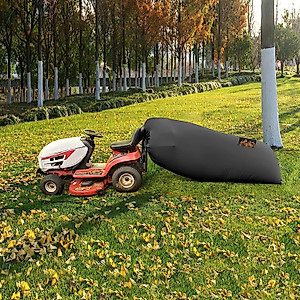 Keeswin Lawn Tractor Leaf Bag Grass Catcher Bag, 78.7 x 51.1 Inch Leaf Bag with Large Capacity for Fast Leaf Collection, Heavy Duty Material Fits for Most Riding Lawn Mowers