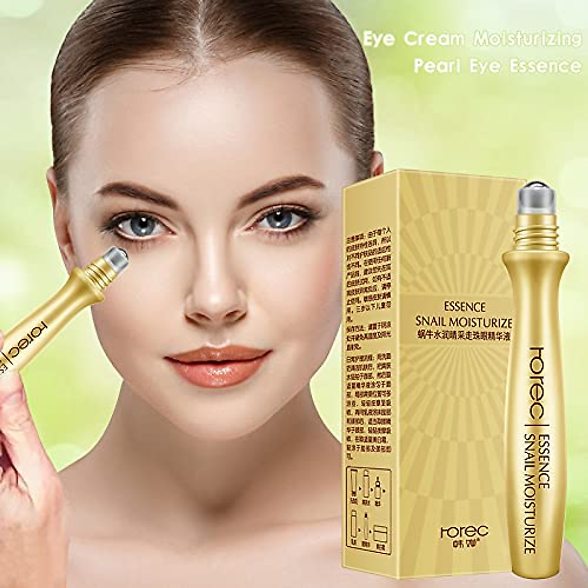 Talkyo Circl Eye Ball Dark Care Skin Remover Slide 15ML Firming Massage Snails Personal Skin Care Gel Eye Pads for Eyelash Extensions (A, One Size)