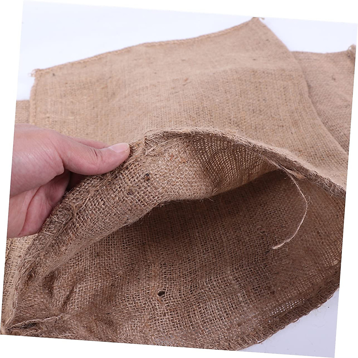 Yardwe 5pcs sack jute vegetable storage bags vegetable jute bag kitchen storage bag mesh storage bag jute bags Burlap Bags potato storage muslin produce? bag food storage grow bag Muslim