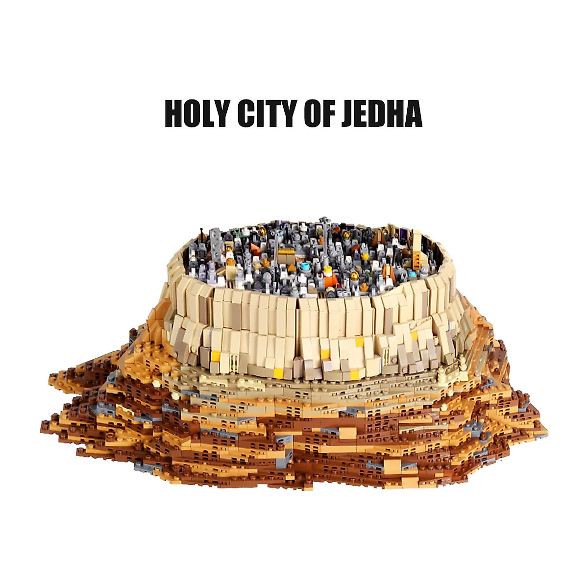 Mould King 21007 Super Star Destroyer Model Kit, 5162+Pcs Spaceship UCS Imperial Building Sets, Awesome Building Toy Gift Ideas for Kids, The Empire Over Jedha City