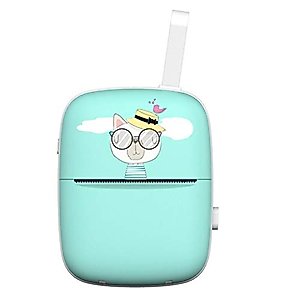 VIBY Portable Mini BT Printer Thermal Label Printer for Wrong Question Photo Memo Thermal Printing Student Pocket Printer (Color : E)
