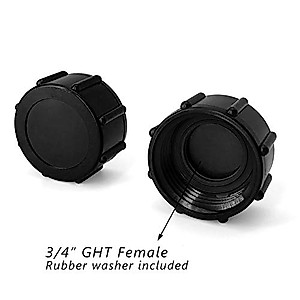 ALKARAMA 10 Pack Plastic Hose Caps for Garden Hose, Garden Hose Female End Fitting Cap Set Standard 3/4 Inch GHT