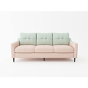 Meeyar Couches for Living Room,80 Inches 3 Seater Sofa Couch for Teen Girls Artistic Sofa for Lady Pink Green Gradient for Women for Office