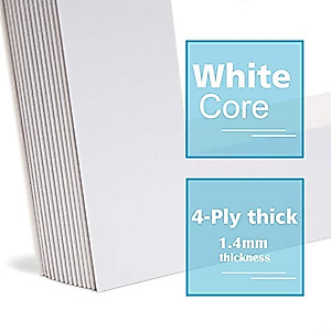 Egofine Pack of 25 White Pre-Cut 11x14 Picture Mat for 8x10 Photo with White Core Bevel Cut Mattes Sets. Includes 25 High Premier Acid Free Mats & 25 Backing Board & 25 Clear Bags